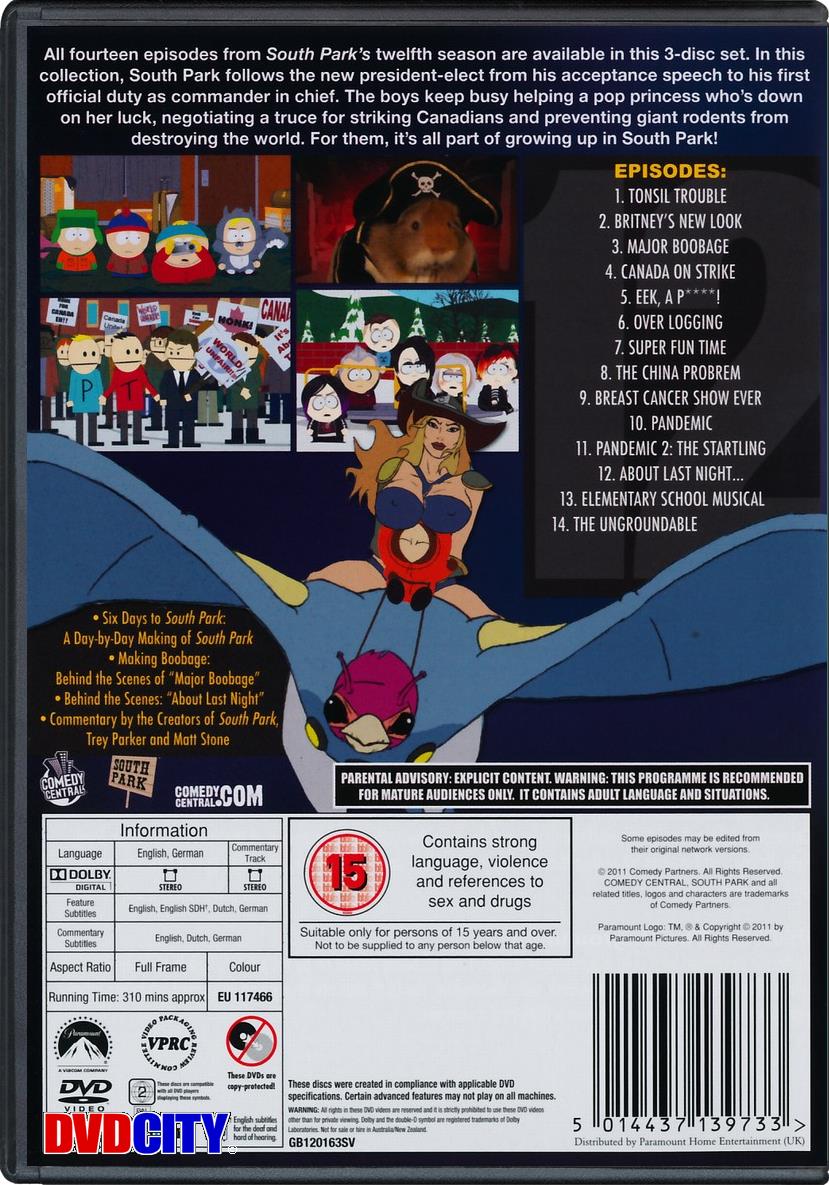 South Park - Season 12 (1997) - dvdcity.dk South Park - Season 12 (1997) - dvdcity.dk