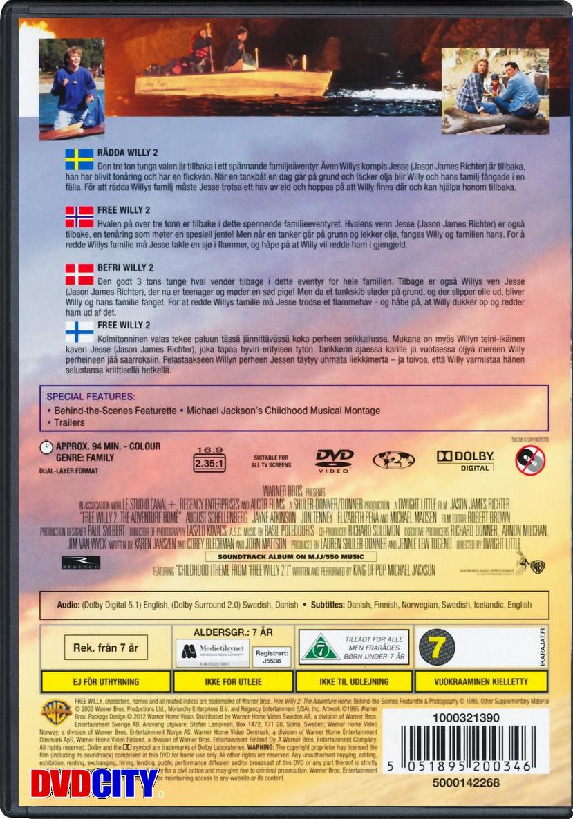 Befri Willy 2 (1995) - dvdcity.dk