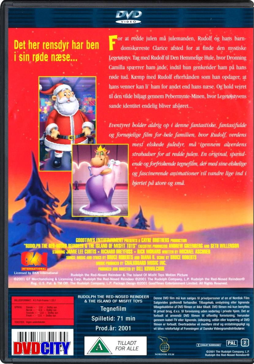 Rudolf Med Den Røde Tud 2 - Legetøjsøen (2001) - dvdcity.dk Rudolf Med Den Røde Tud 2 - Legetøjsøen (2001) - dvdcity.dk